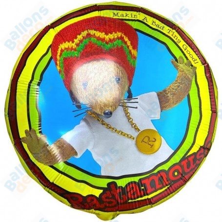 Ballon Rastamouse Rouge - Décorations Anniversaires - Ballonsdeco.com