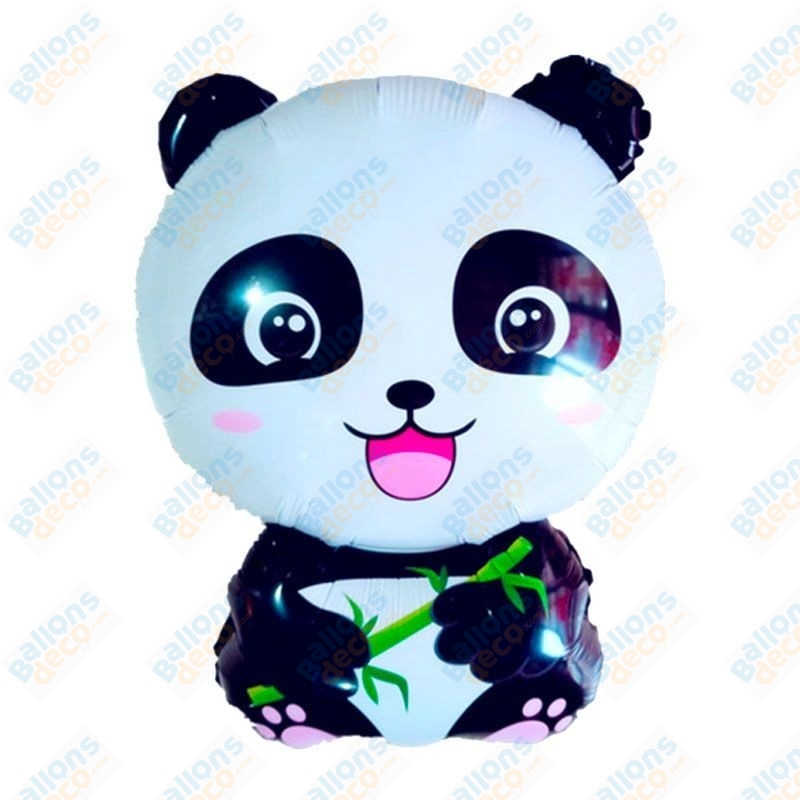 Ballon Panda Bambou Noir et Blanc - Décorations - Ballonsdeco.com