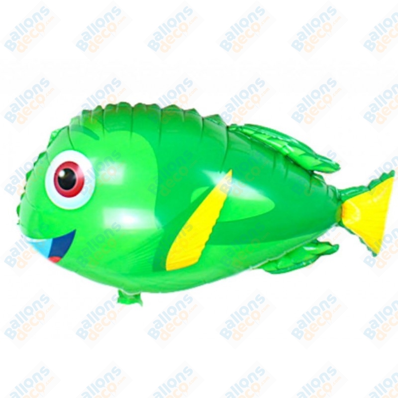 Ballon Poissons De Couleurs Rouge - Animaux Aquatiques - Ballonsdeco.com