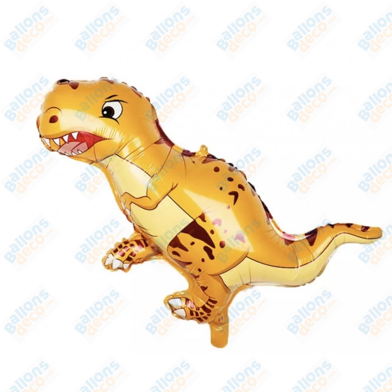 Ballon T-Rex Marron 72 cm - Dinosaures Reptiles - Ballonsdeco.com
