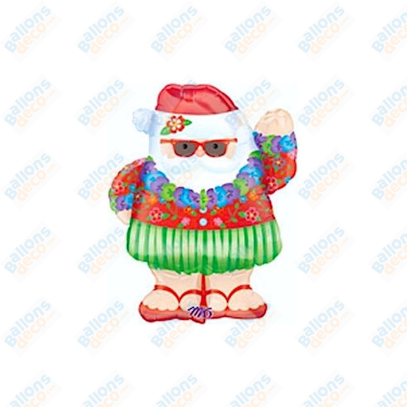 Ballon Père Noël Relax - Décorations Ballons De Noël - Ballonsdeco.com