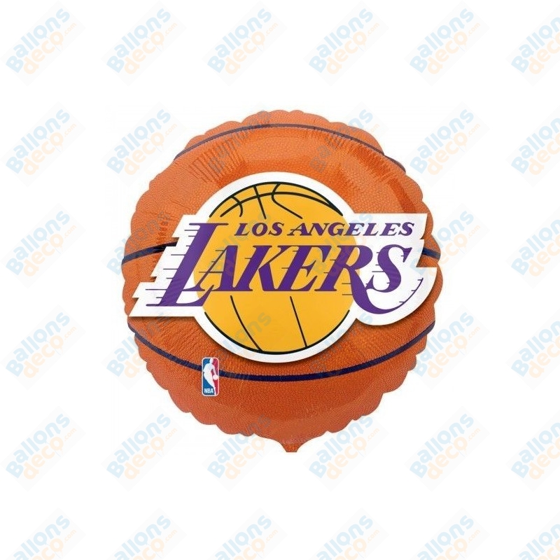 Ballon Basket Los Angeles Lakers Orange - Basket NBA - Ballonsdeco.com