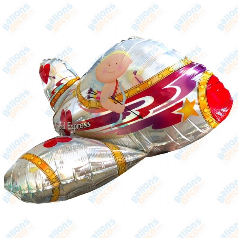 Ballon Avion Cupidon 3 Dimensions - Anniversaires - Ballonsdeco.com