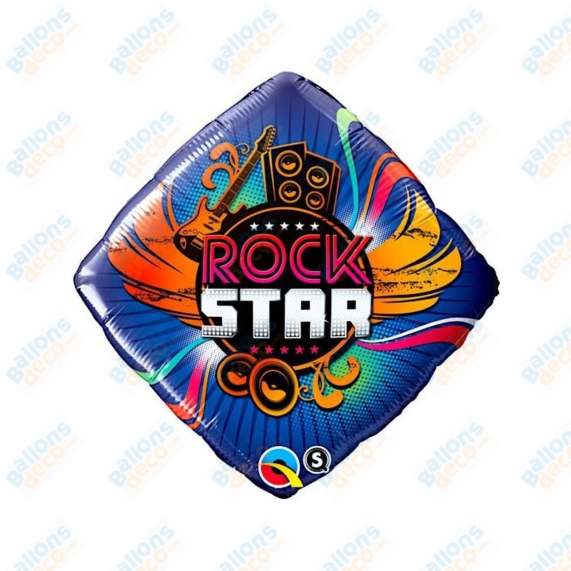 Ballon Rock Star Multicolores - Décorations Musique - Ballonsdeco.com