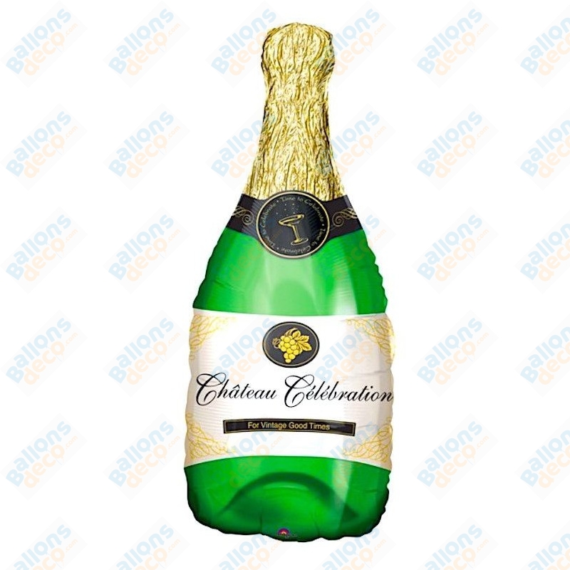 Ballon Bouteille De Champagne Célébration - Mariage - Ballonsdeco.com