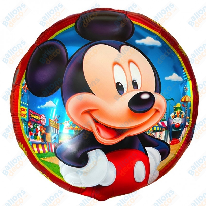 Ballon Mickey Mouse avec le Parc - Ballon Disney - Ballonsdeco.com