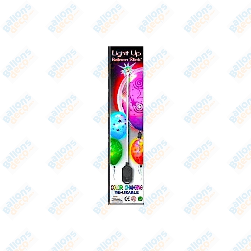 Tige lumineuse 12 couleurs pour ballon Multicolores - Ballonsdeco.com