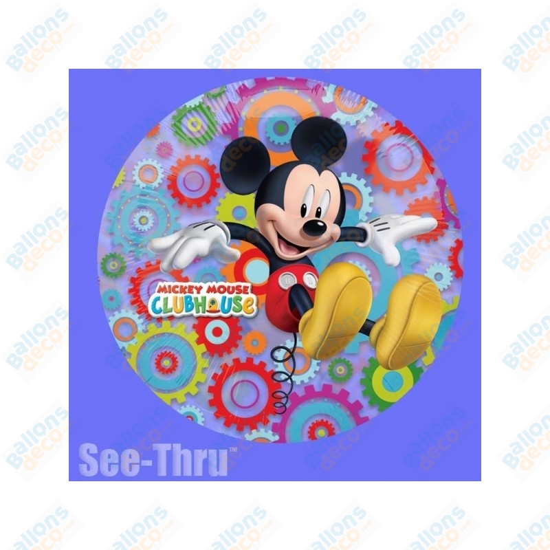 Ballon Mickey Transparent See-Thru Anagram - Disney - Ballonsdeco.com