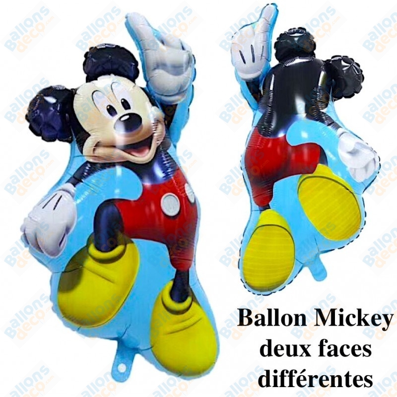 Ballon Mickey Saut Bleu Nouveau - Décoration Disney - Ballonsdeco.com
