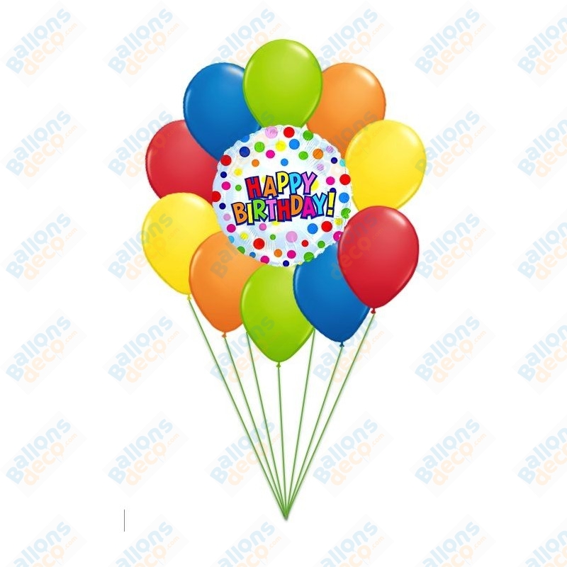 Ballons Anniversaire En Grappe - Décoration Fêtes - Ballonsdeco.com