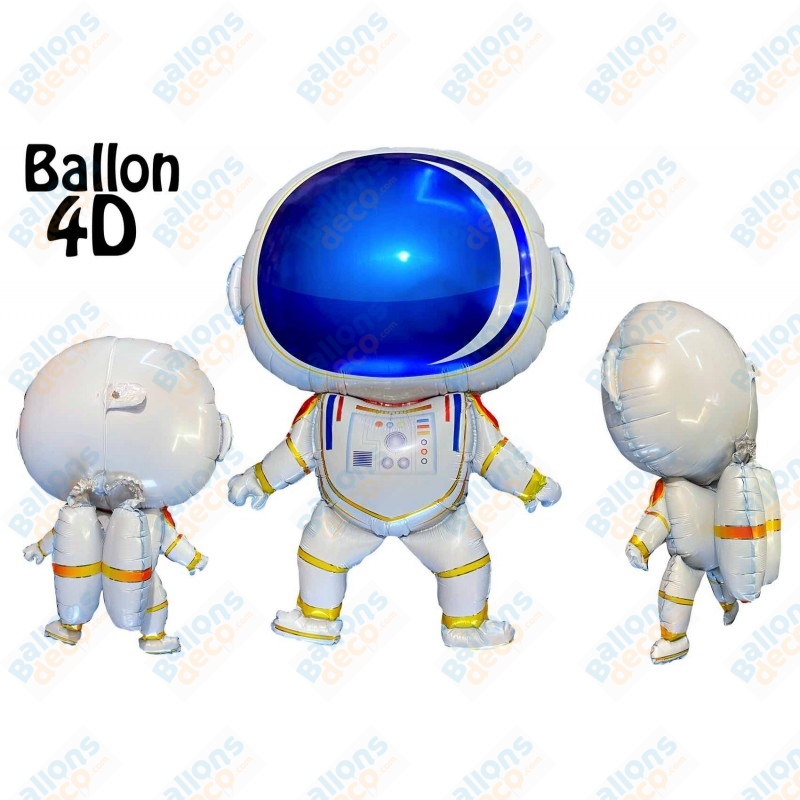 Ballon Astronaute Géant 4D - Décoration de L'Espace - Ballonsdeco.com