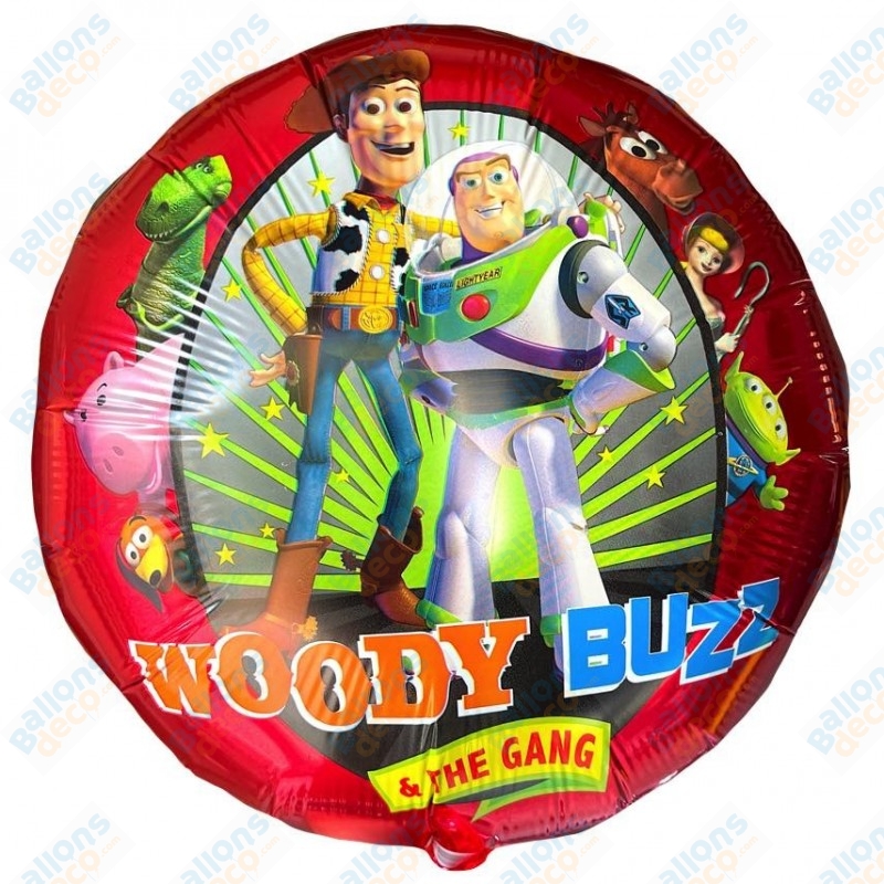 Ballon Toy Story Woody Buzz 1 Face - Déco Ballons - Ballonsdeco.com