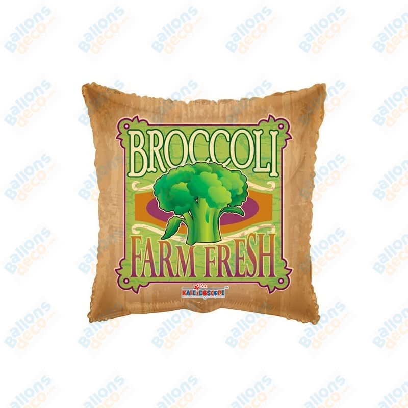 Ballon Broccoli de la Ferme - Décorations Légumes - Ballonsdeco.com