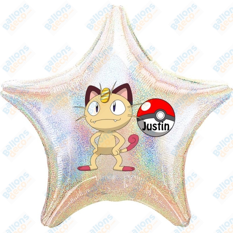 Ballon Pikachu Pokéball Personnalisable - Ballonsdeco.com