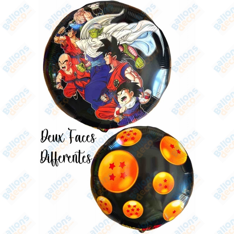 Ballon Dragon ball Z Boules de Cristal Deux Faces - Ballonsdeco.com
