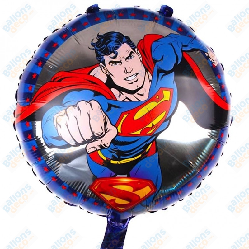 Ballon Superman Vintage - Anniversaire Avengers - Ballonsdeco.com