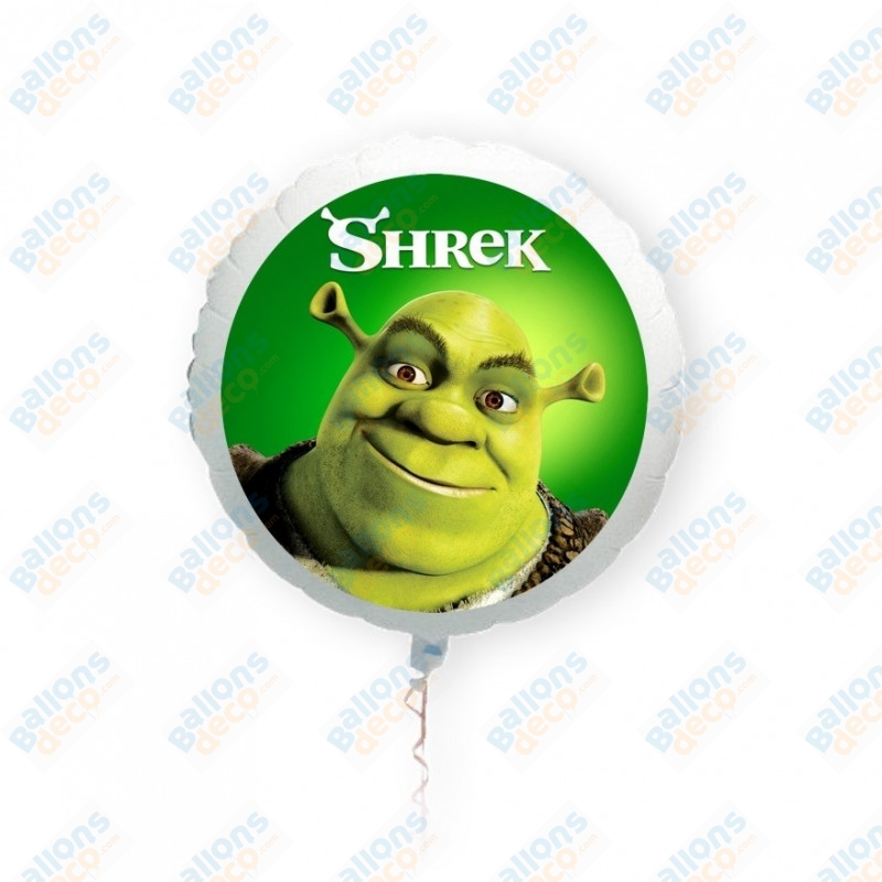 Ballon Shrek Personnalisable Rond - Anniversaire - Ballonsdeco.com
