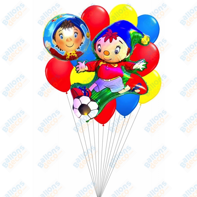Ballon Oui-Oui Ballon de Foot en Grappe - Noddy - Ballonsdeco.com