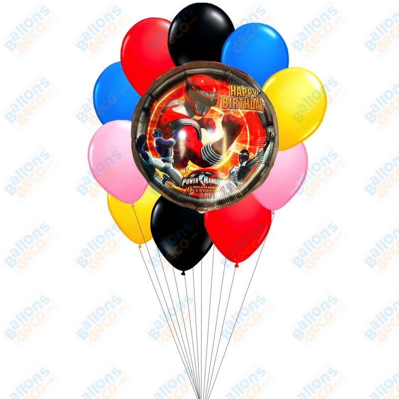 Ballon Power Rangers Vintage - Anniversaire Manga - Ballonsdeco.com