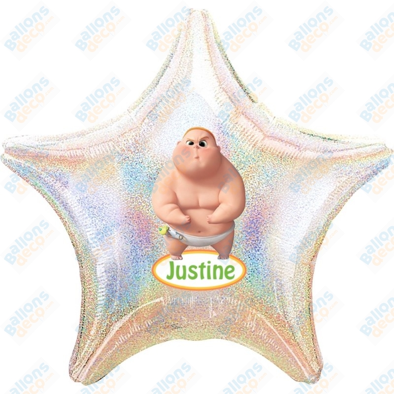Ballon Jimbo Baby Boss Personnalisable Anniversaire - Ballonsdeco.com