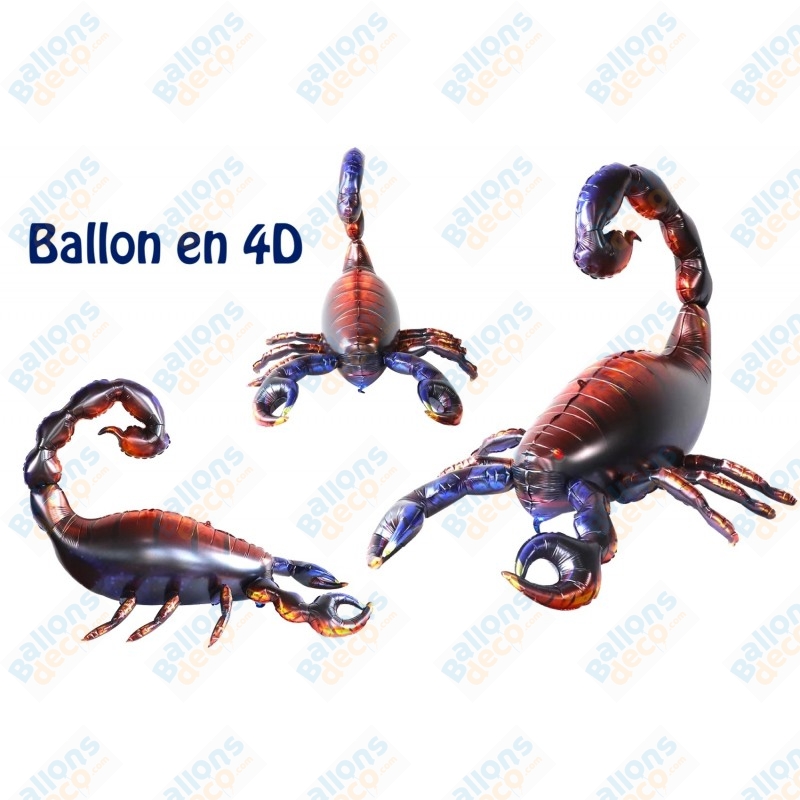 Ballon Scorpion 4D - Animaux et Insectes des Forêts - Ballonsdeco.com