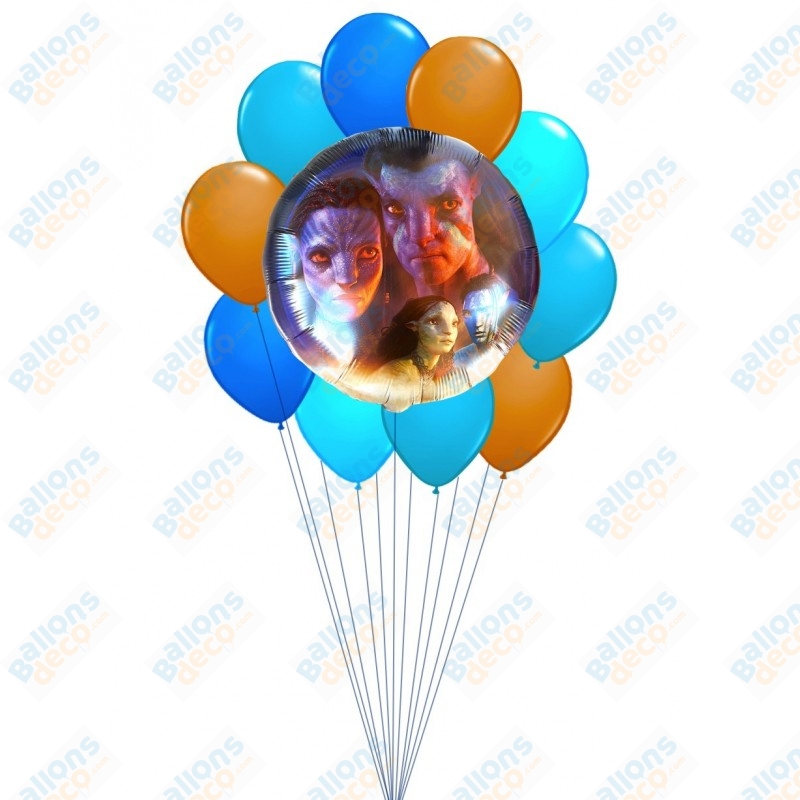 Ballons Avatar Anniversaire en Grappe Disney - Ballonsdeco.com