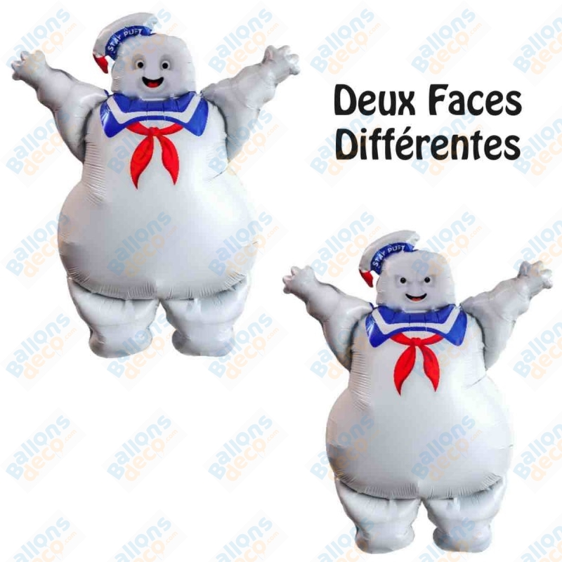 Ballon Bibendum Chamallow 2 Faces - SOS Fantômes - Ballonsdeco.com