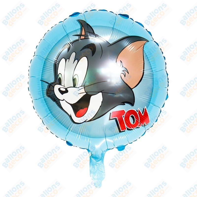 Ballon Tom de Tom et Jerry Rond - Déco Anniversaire - Ballonsdeco.com