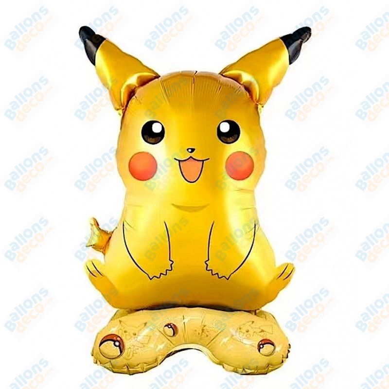 Ballon Pikachu des Pokémon Stand-Up - Anniversaire - Ballonsdeco.com