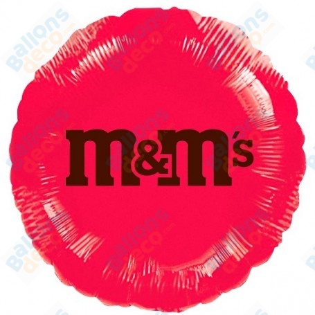 Ballon M&Ms Rouge, Jaune, Vert et Bleu - Ballonsdeco.com