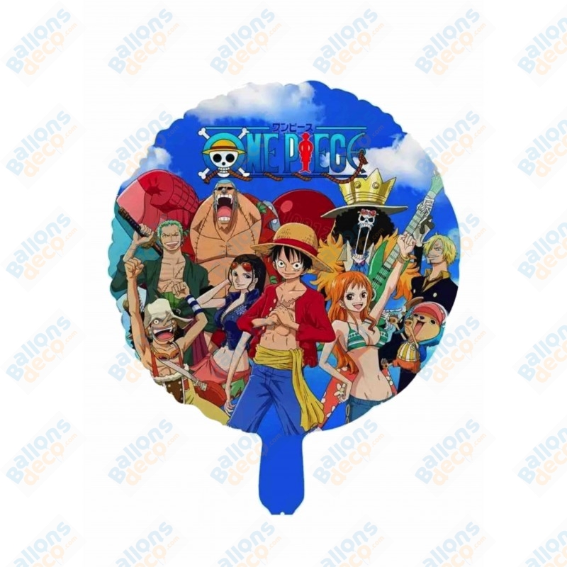 Ballon One Piece Rond - Anniversaire Manga - Ballonsdeco.com