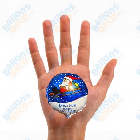 Ballons Père Noël Joyeux Noël Mini X5 - Décoration - Ballonsdeco.com