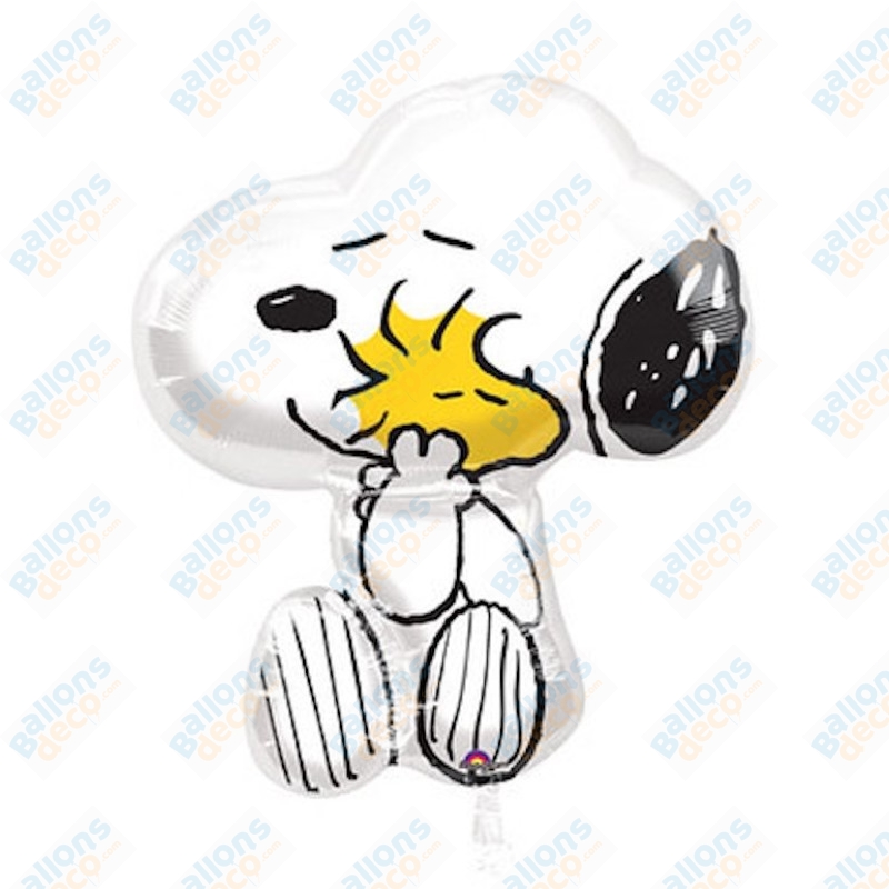 Ballon Snoopy et Woodstock Gros Câlin - Ballon Rare - Ballonsdeco.com