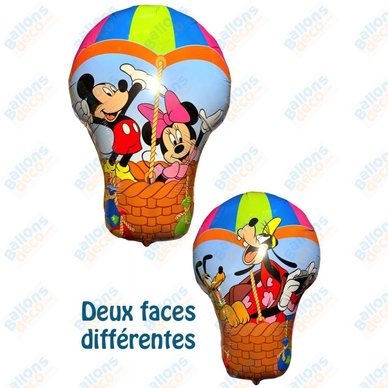 Ballon Mickey et ses Amis Montgolfière 2 Faces - Ballonsdeco.com