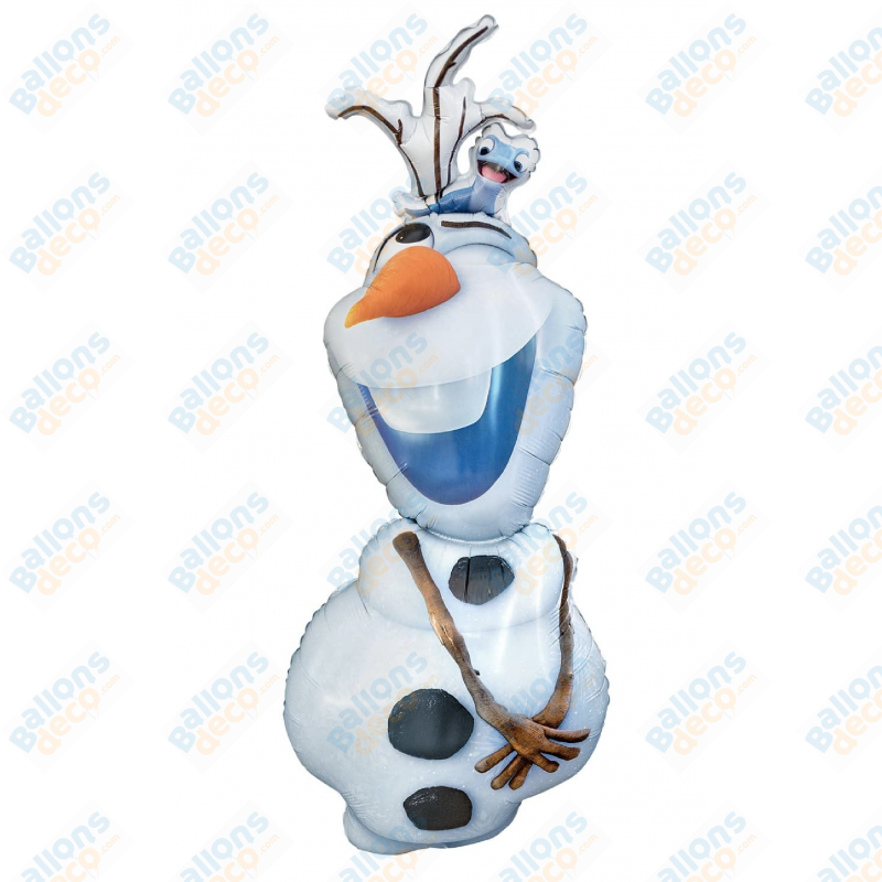 Ballon Olaf et Bruni La reine des neiges Disney - Ballonsdeco.com