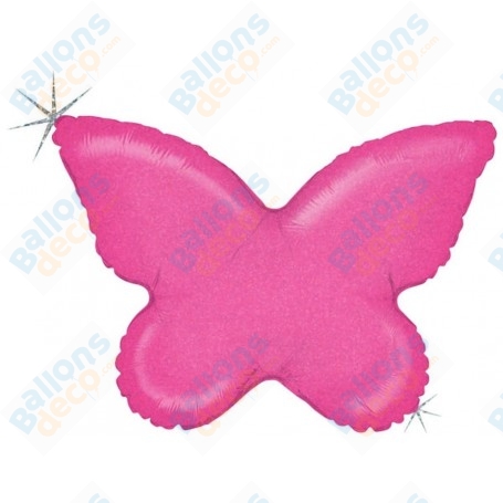 Ballon Papillon Rose, Orange, Bleu, Violet Brillant - Ballonsdeco.com