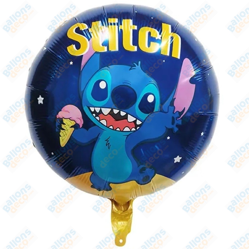 Ballon Stitch Glace 45 cm - Anniversaire Disney - Ballonsdeco.com