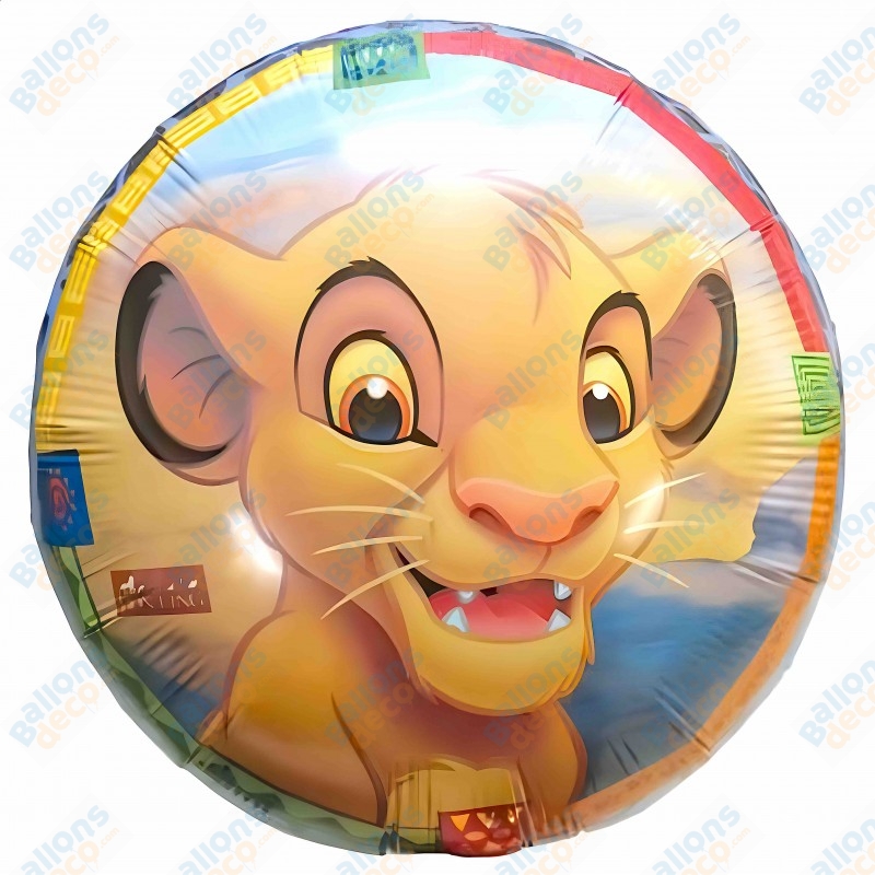 Ballon Simba le Roi Lion Disney Vintage - Lion Simba - Ballonsdeco.com