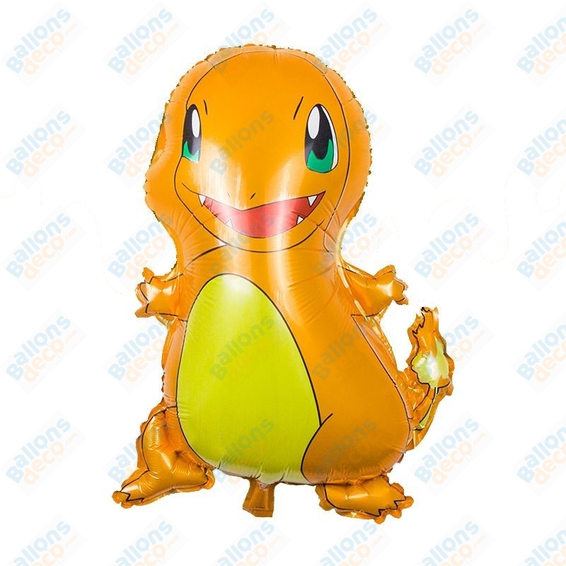 Ballon Pokémon Salamèche Orange Jaune - Décorations - Ballonsdeco.com