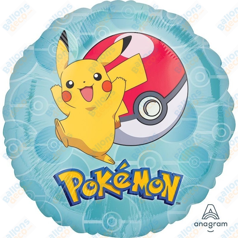Ballon Pokémon Pikachu Happy Birthday - Décorations - Ballonsdeco.com