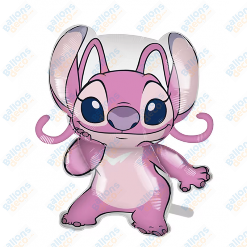 Ballon Angel Forme de Lilo et Stitch - Ballon Disney - Ballonsdeco.com