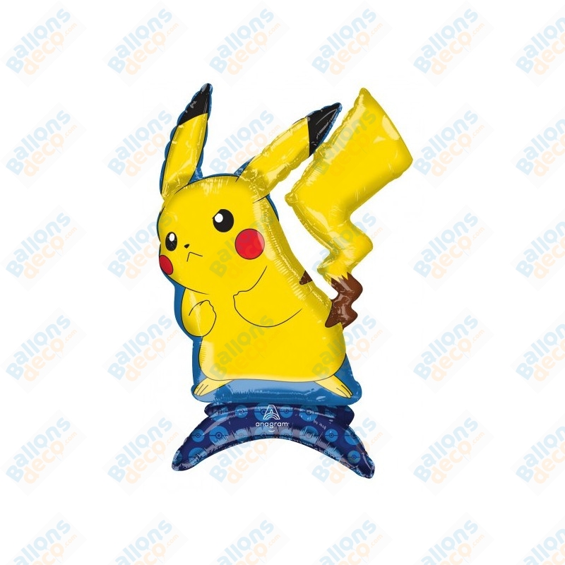 Ballon Pikachu Pokémon Air Stand-Up - Ballonsdeco.com