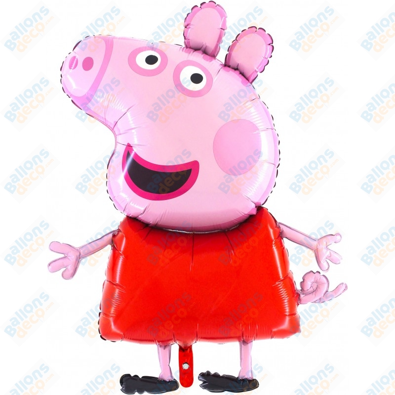 Ballon Peppa Pig New Cochon Rose Holographique - Ballonsdeco.com Ballon Peppa Pig New Cochon Rose Holographique - Ballonsdeco.com